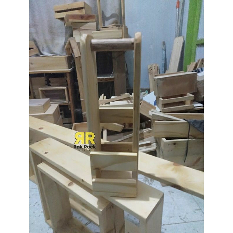 Jual Keranjang Botol Ukuran Dalam 10x10x38Tempat Minum Kayu Kotak ...