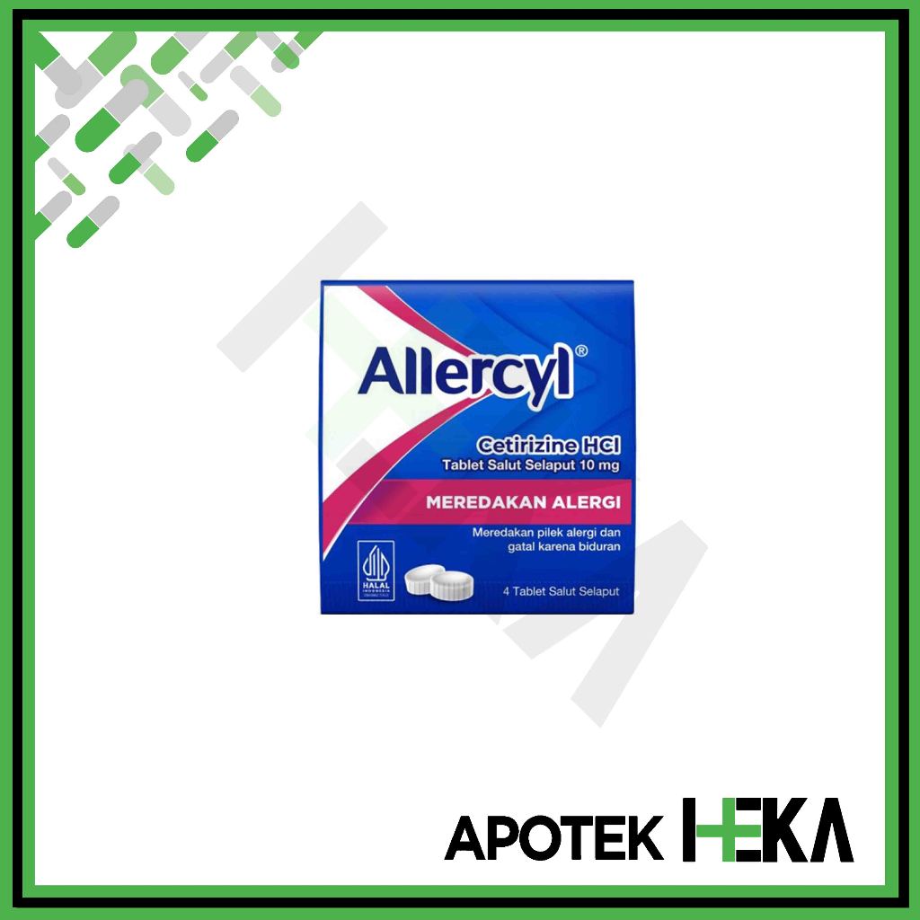 Jual Allercyl Strip isi 4 Tablet - Obat Alergi (SEMARANG) | Shopee ...
