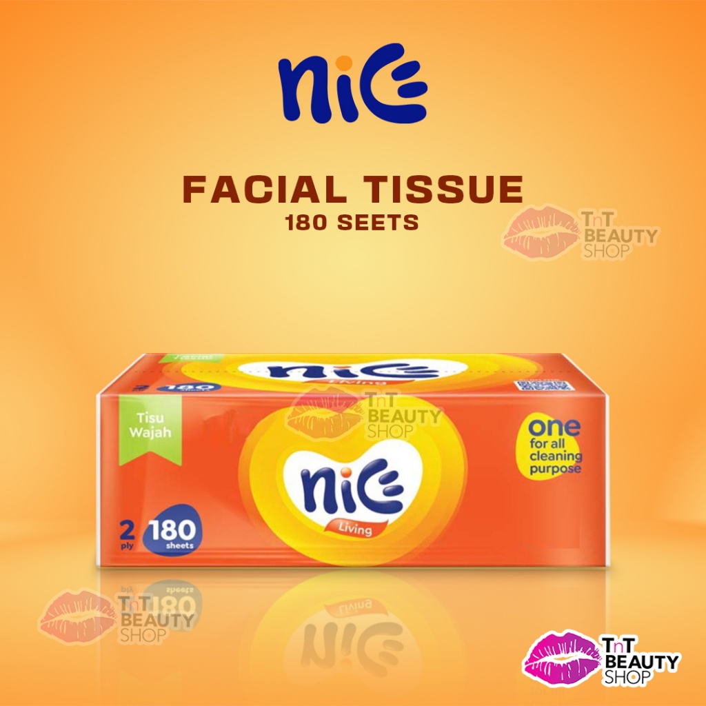 Jual Facial Tissue Nice 180 Sheets 2 Ply | TnT Beauty Shop | Shopee ...
