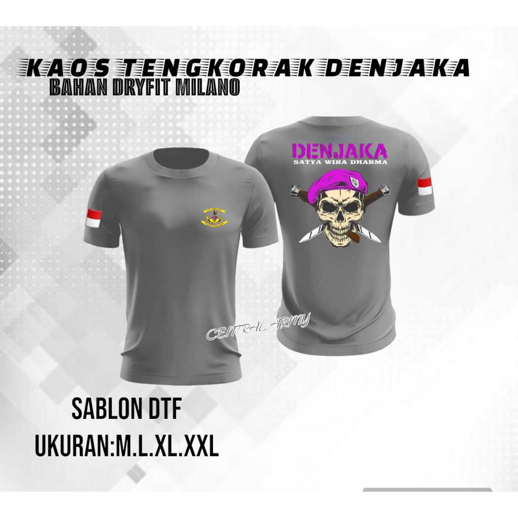 Jual Kaos jersey TENGKORAK DENJAKA / Kaos TENGKORAK TNI AL / Bahan ...