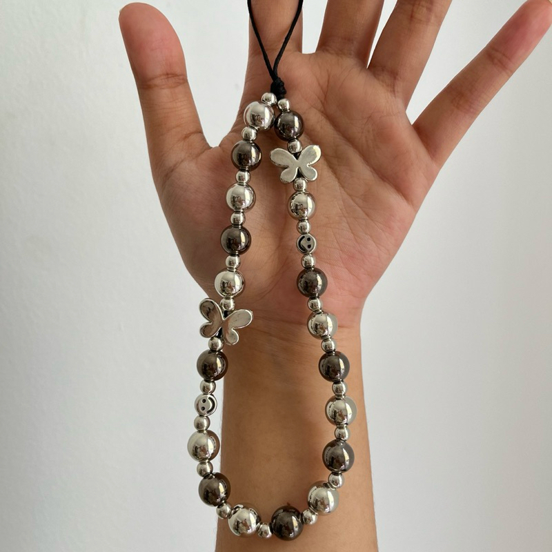 Jual Silver Phone Strap by Lost Beads / Gantungan Handphone Manik-Manik ...