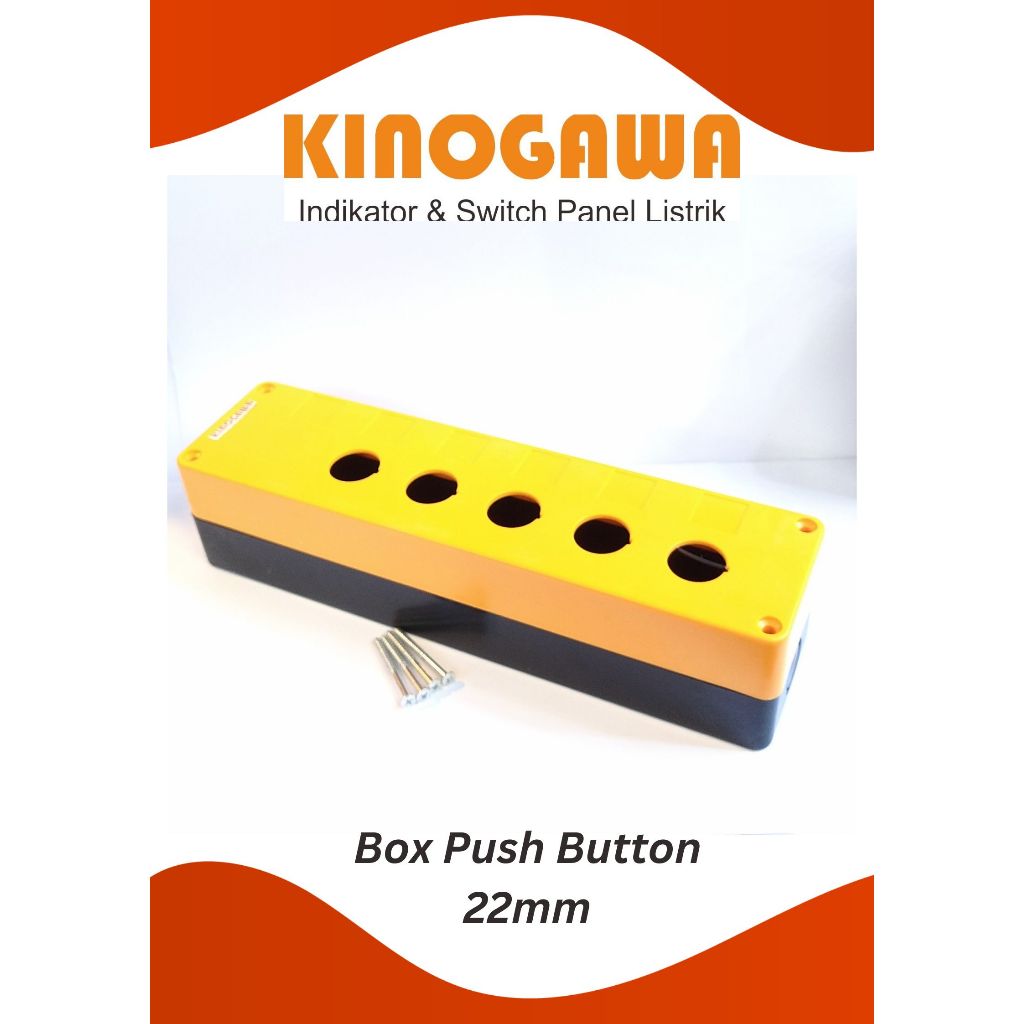 Jual Control Box Push Button 22mm 5 Lubang Kuning | Shopee Indonesia