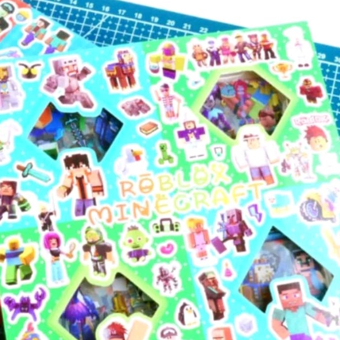 Jual Premium Sticker Aesthetic Box Roblox & Minecraft | Shopee Indonesia