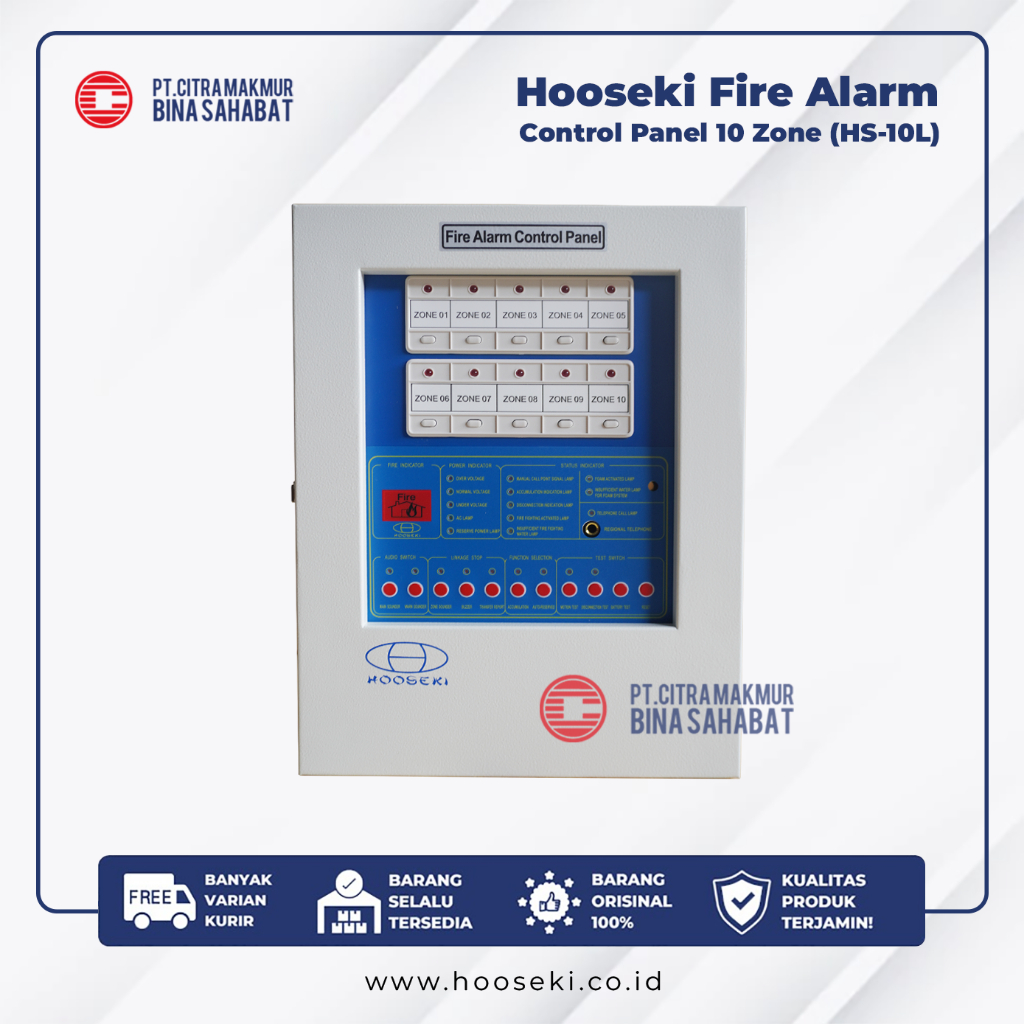 Jual Hooseki Fire Alarm Control Panel 10 Zone (HS-10L) | Shopee Indonesia