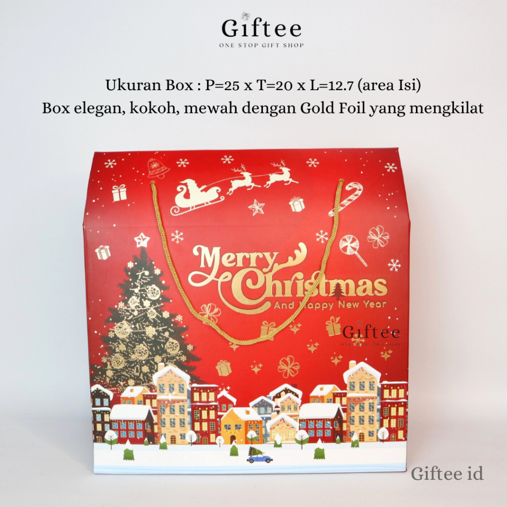 Jual BOX HAMPERS MEWAH GABLE BOX LEBARAN KEMASAN PARCEL SOUVENIR ...