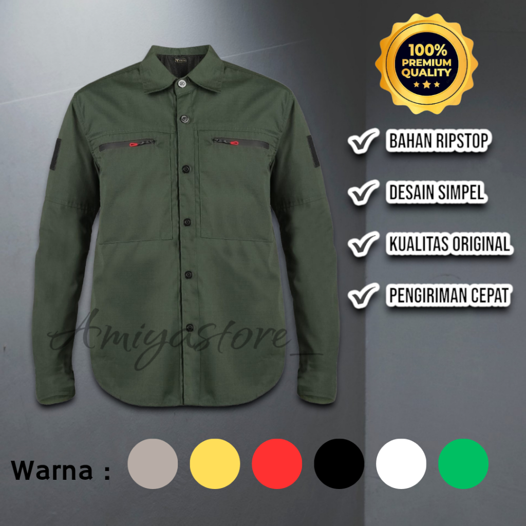 Jual Kemeja Outdoor Pria Lengan Panjang / kemeja lapangan panjang pria ...