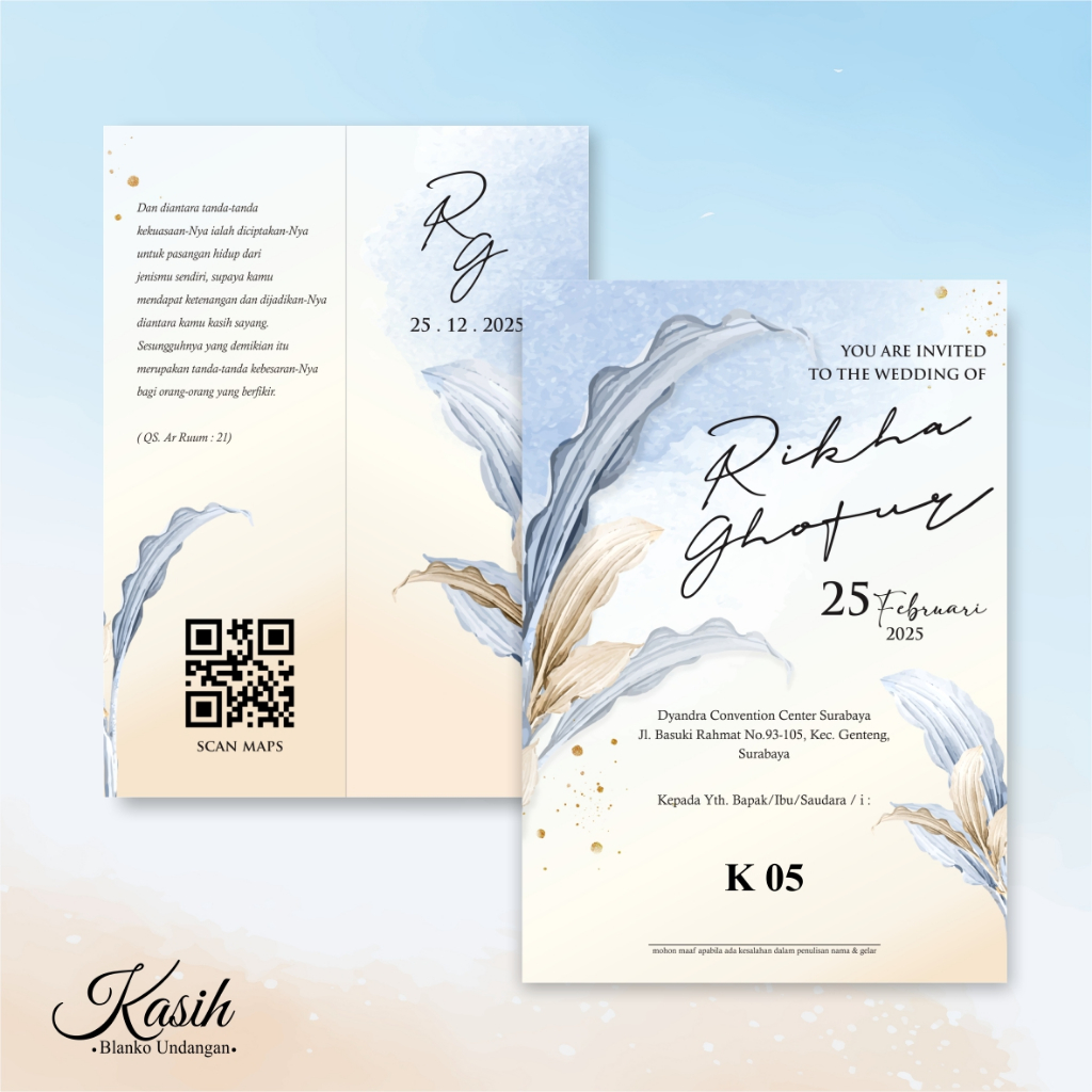 Jual BLANGKO UNDANGAN NIKAH KASIH - BLANKO UNDANGAN KOSONGAN KASIH 05 ...