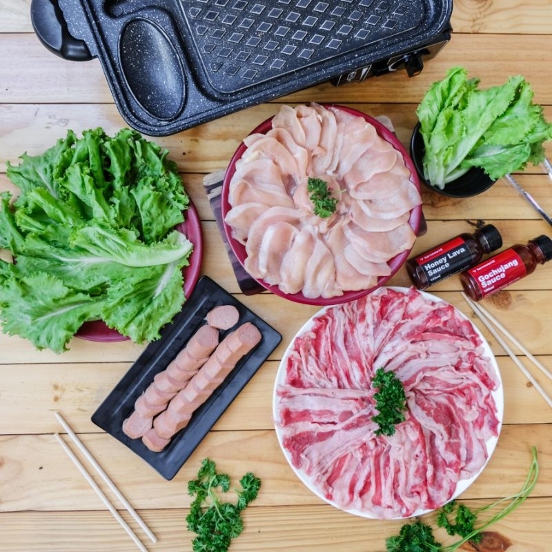 Jual PAKET BBQ / YAKINIKU PORSI SUPER KENYANG 4 ORANG Daging Halal MUI ...