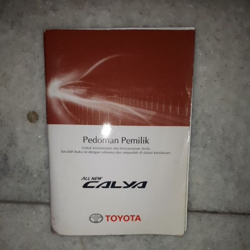 Jual Buku Manual Pedoman Pemilik Mobil Toyota All New Calya + CD ...