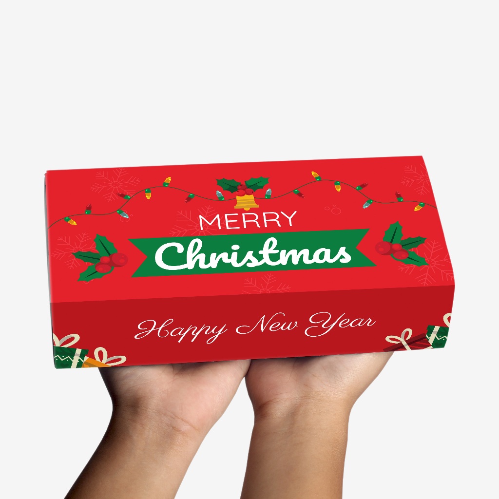 Jual Sliding Box Natal Ukuran 23x11x5,5 cm - Hampers Gift - Christmas ...