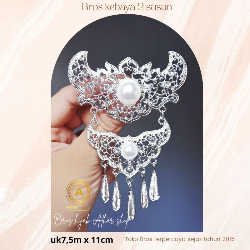 Jual Bros Kebaya Besar Susun 2 Bros Hewan Burung Merak Baru Model ...