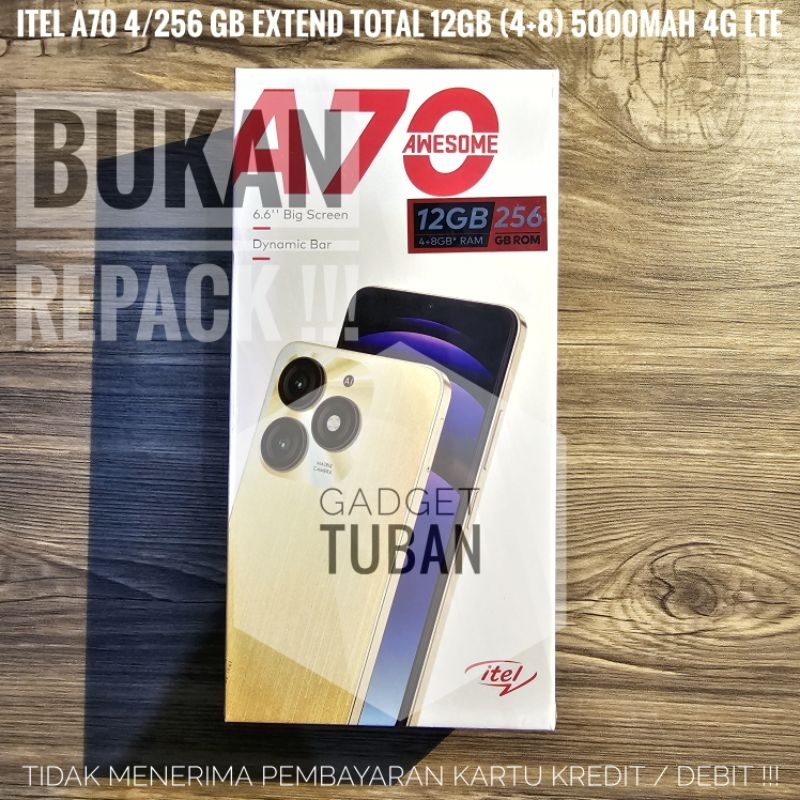 Jual Itel A70 4/256 GB Extend Total 12GB (4+8) 5000mAh Baterai 4G | Shopee Indonesia