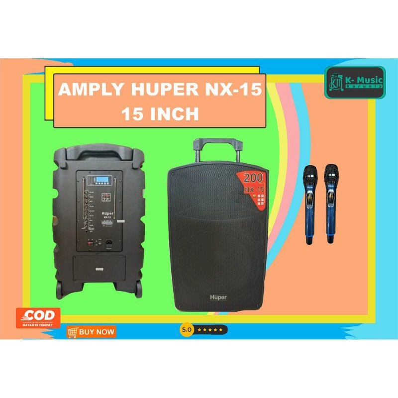 Jual Amply wireless HUPER NX-15 Soundsystem NX15 Speaker Portable 15 ...