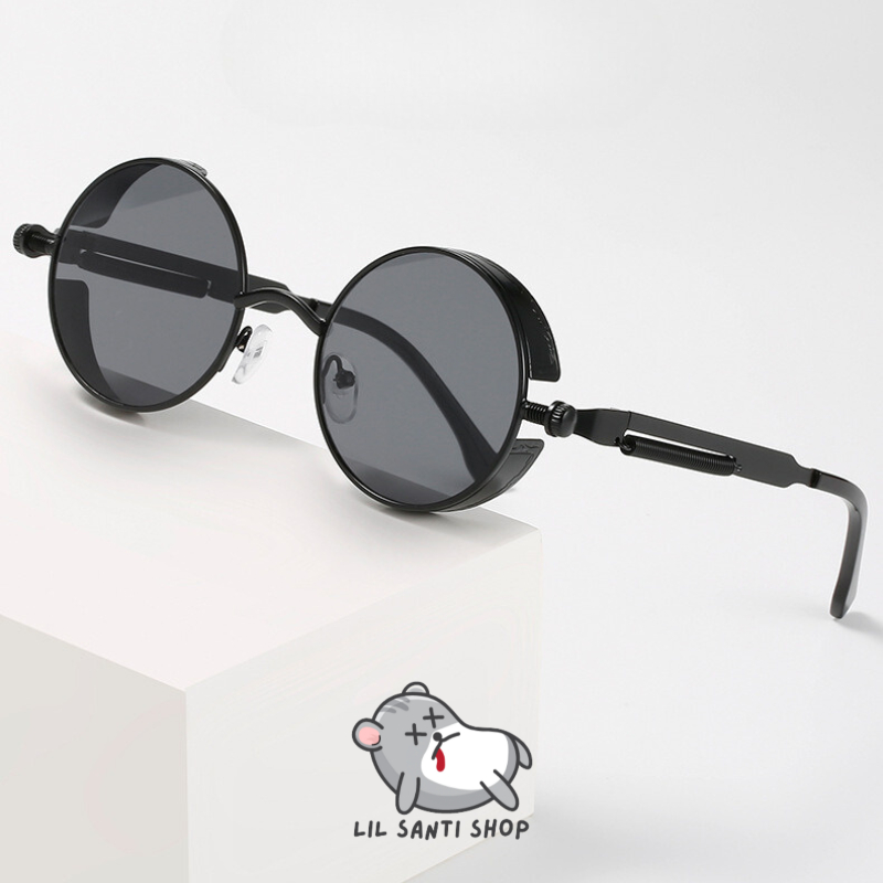 Jual Kacamata Vintage / Kacamata Boboho / Kacamata Retro / kacamata Bulat / Kacamata Hitam Bulat ...