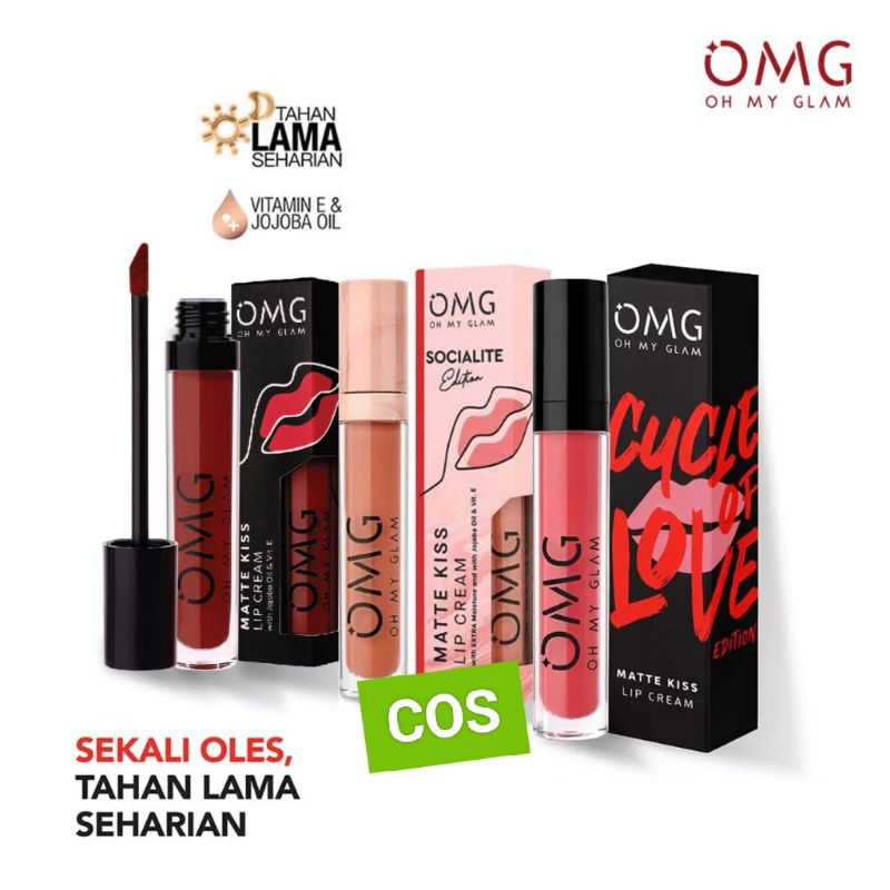 Jual OMG Matte Kiss lip Cream Special Socialite Edition Cycle Of ...