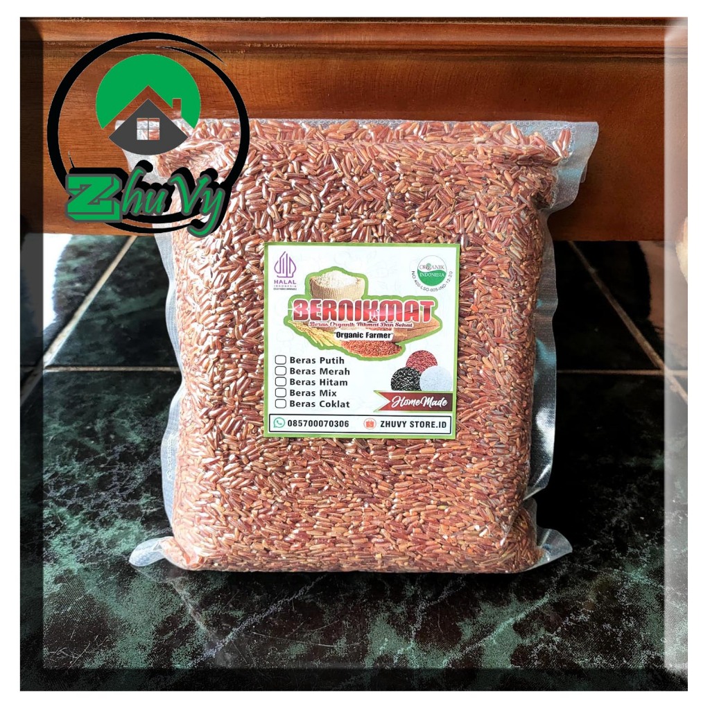 Jual BERAS ORGANIK BERNIKMAT (BERAS MERAH) 1 KG | Shopee Indonesia