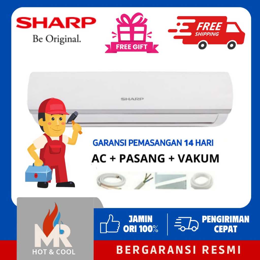 Jual AC SHARP 18ZCY 2 PK AH-A18ZCY + PASANG 2PK AHA18ZCY | Shopee Indonesia