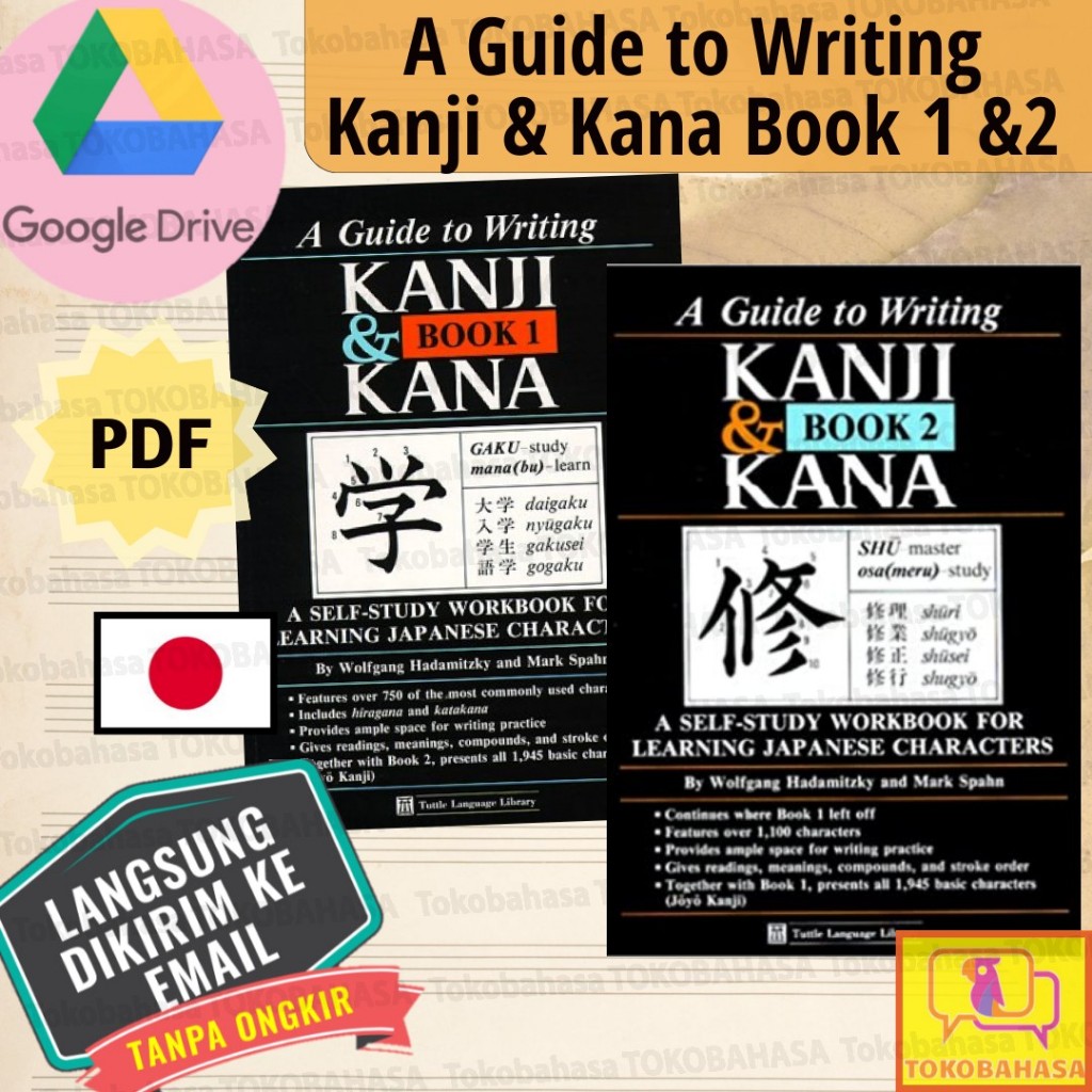 Jual [File] A Guide to Writing Kanji & Kana Book 1 & 2 | A Self_Study Workbook For Learning ...