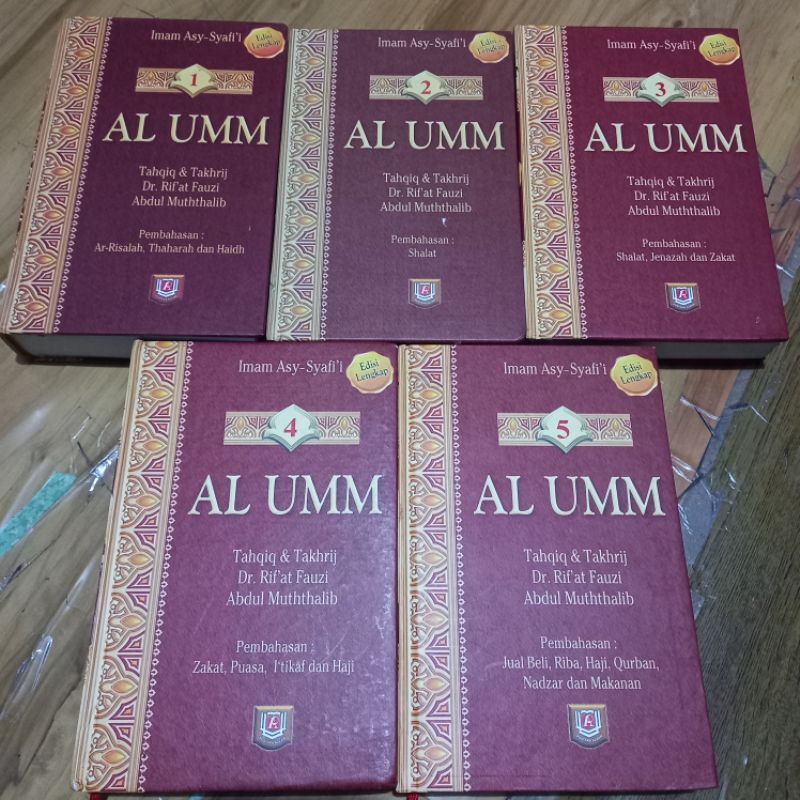 Jual ORI Al-umm al umm imam syafii jilid 1 2 3 4 5 fiqih hadits ...