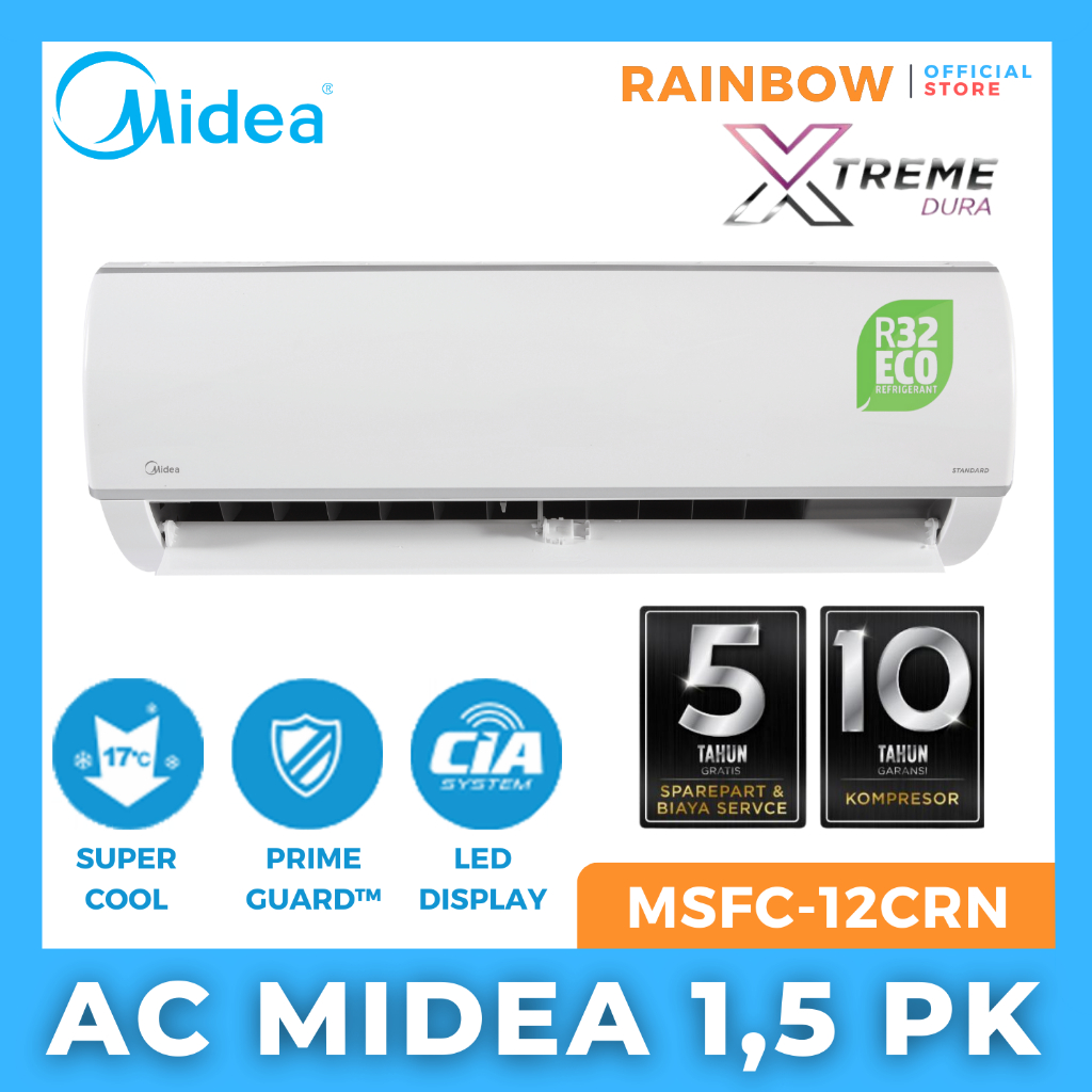 Jual AC MIDEA 1,5 PK MSFC12CRN | Shopee Indonesia