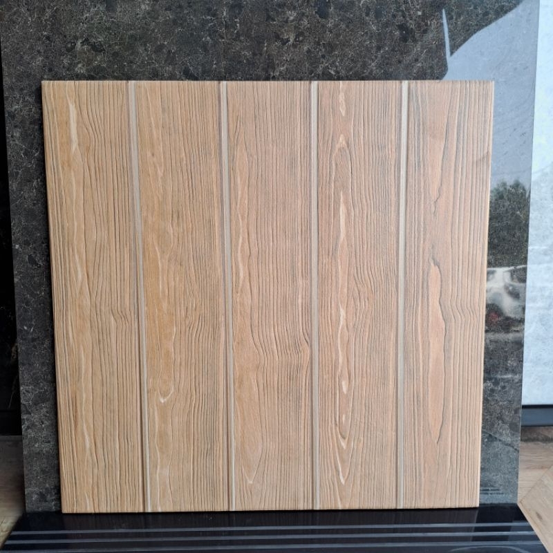 Jual Keramik Kayu Mulia 50x50 JAVANA BEIGE Kayu Kasar | Shopee Indonesia