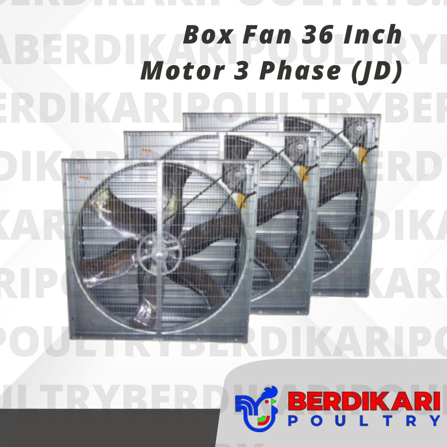 Jual Exhaust Fan/Box Fan 36 inch 3 phase - Alat Ternak Kandang Ayam ...