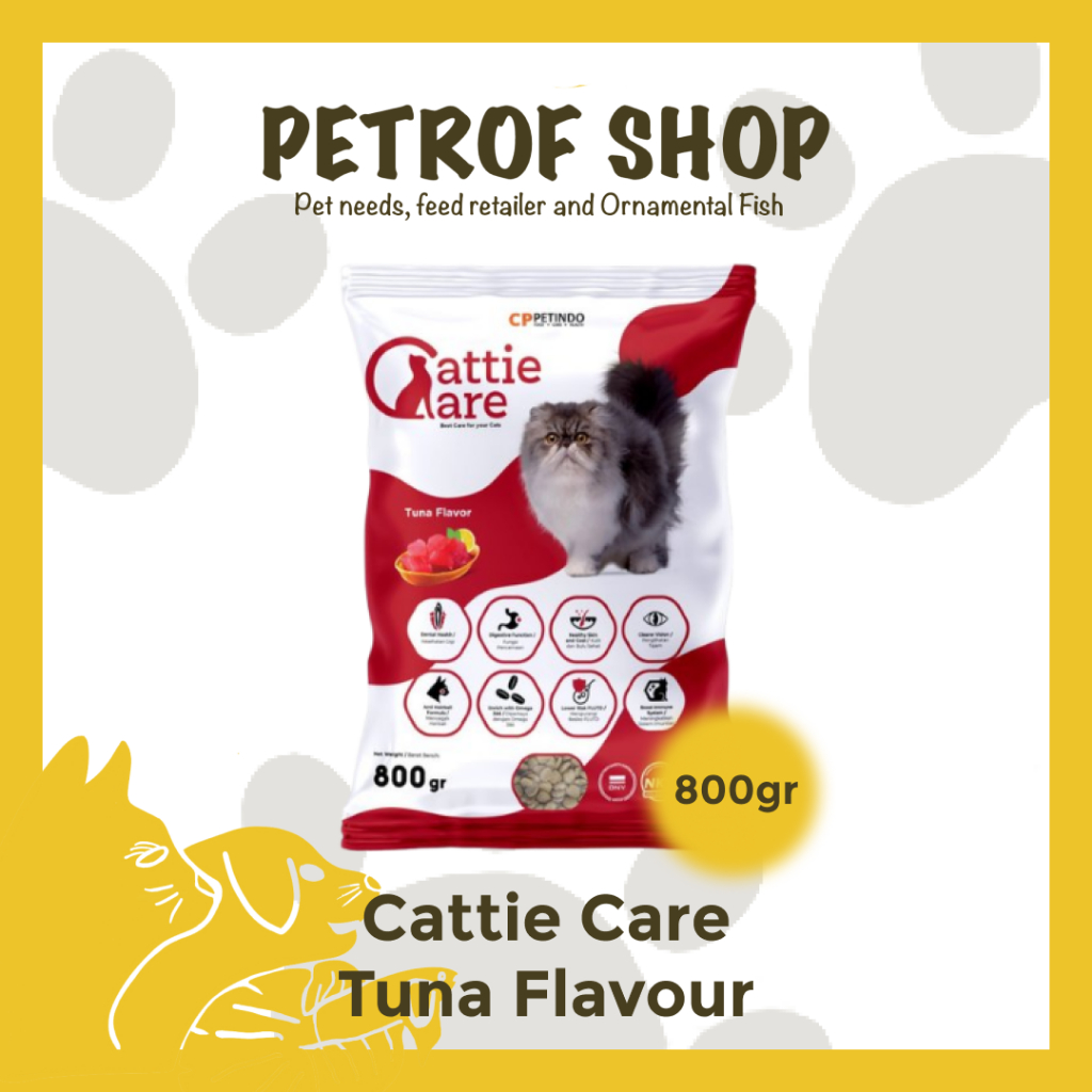 Jual CATTIE CARE MAKANAN KUCING KERING TUNA FLAVOUR FRESHPACK 800GR ...