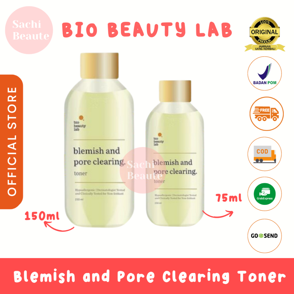 Jual Bio Beauty Lab Blemish and Pore Clearing Toner 150ml & 75ml ...