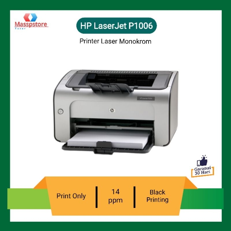 Jual Printer Hp LaserJet 1006 Printer Laser Monokrom hitam putih cocok ...