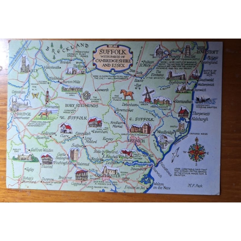 Jual kartu pos peta inggris/england map postcard | Shopee Indonesia