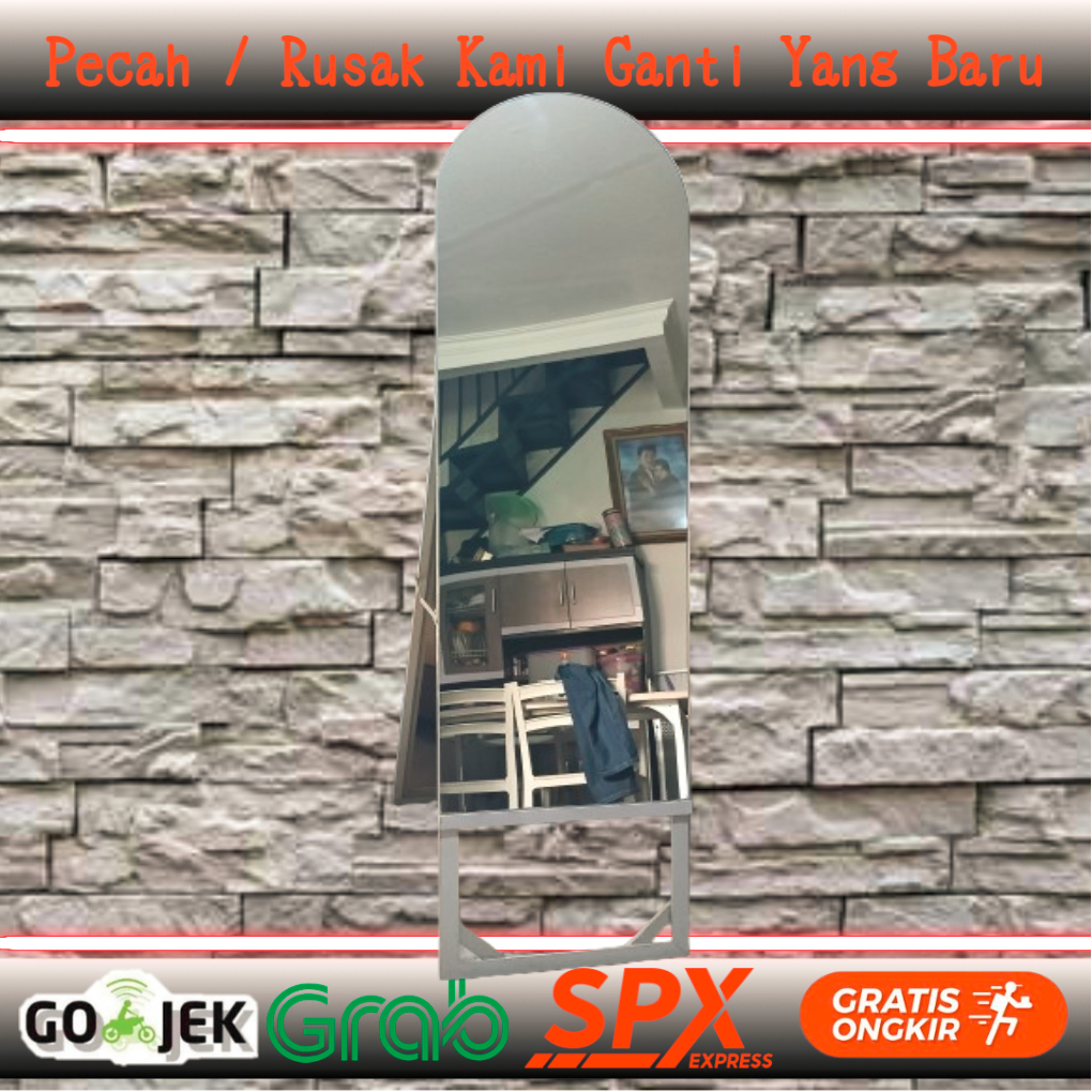 Jual Standing Mirror Oval Terbaru Ukuran 46 x 142 Cm Full Bingkai ...