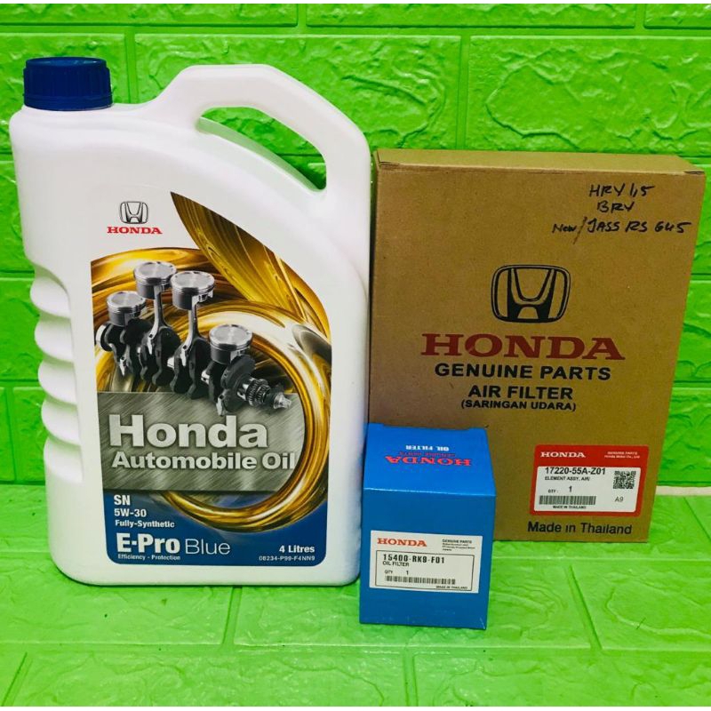 Jual oli Honda epro blue 5w 30 4L paket oli honda hrv 1,5 brv jazz rs ...