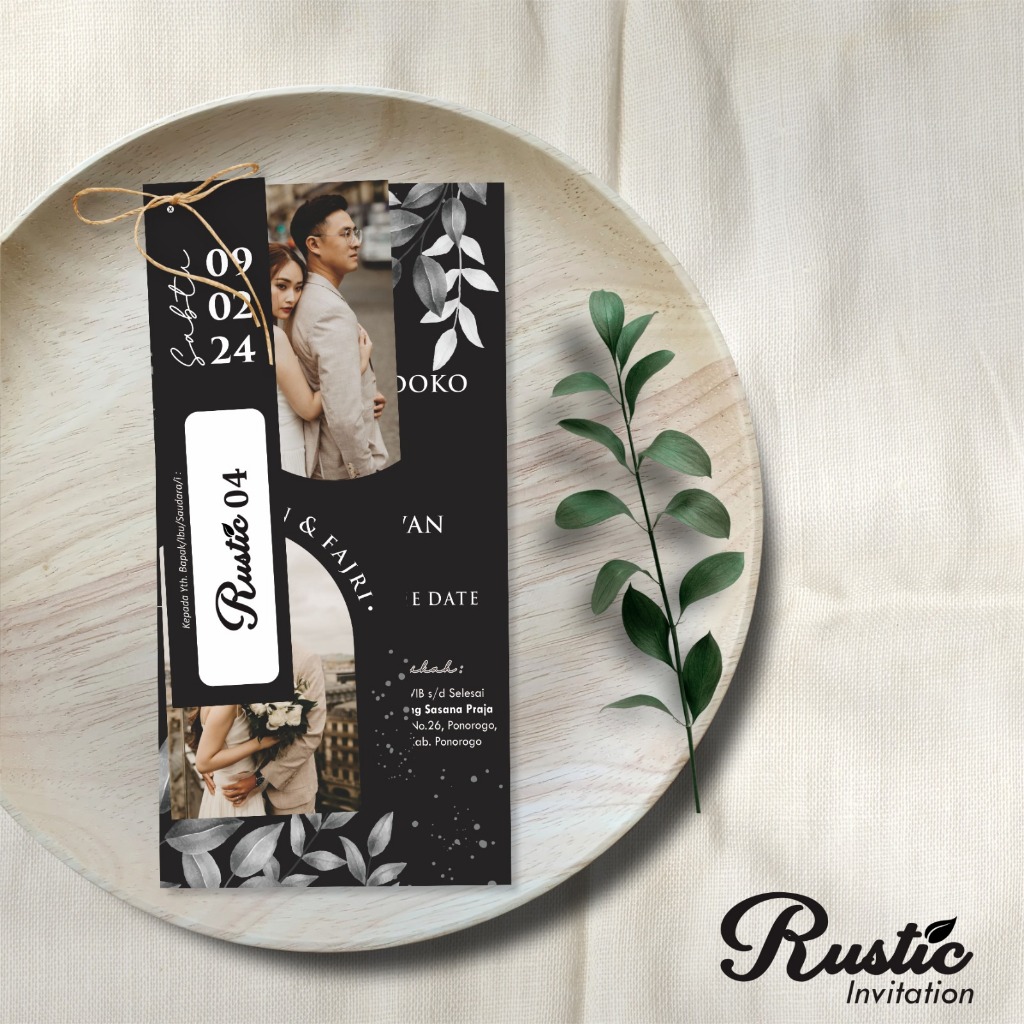 Jual UNDANGAN PERNIKAHAN AESTHETIC - CETAK UNDANGAN RUSTIC SERIES ...