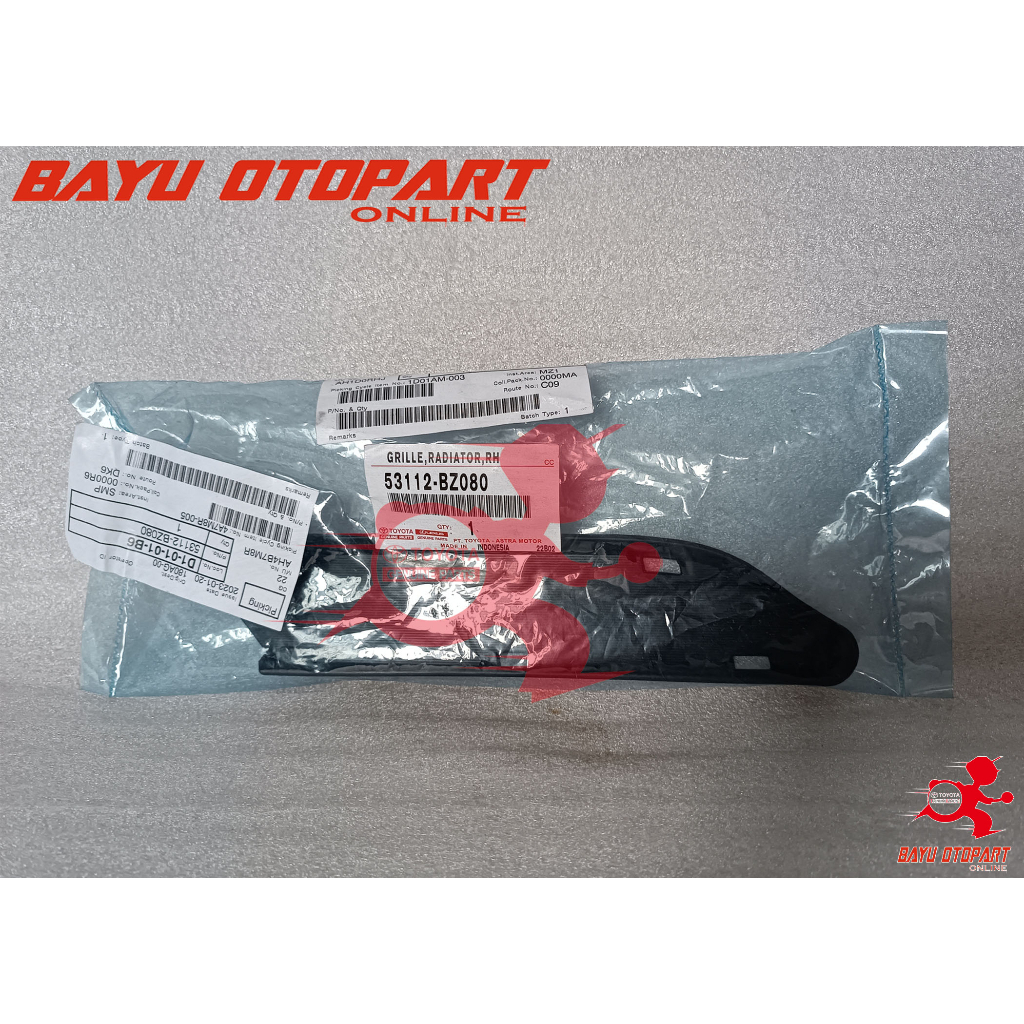 Jual COVER GRILL RADIATOR KANAN ATAS TOYOTA AVANZA 53112-BZ080 | Shopee ...