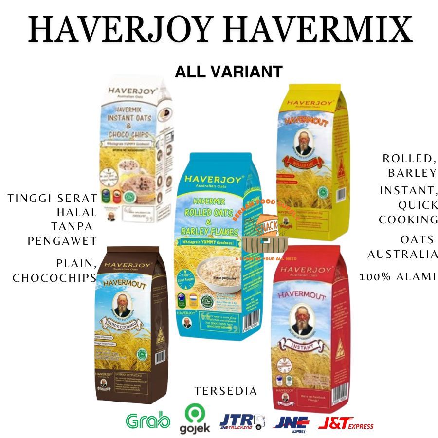 Jual Haverjoy Havermout 500gr Australian Oat Meal Sarapan Instant Oat ...