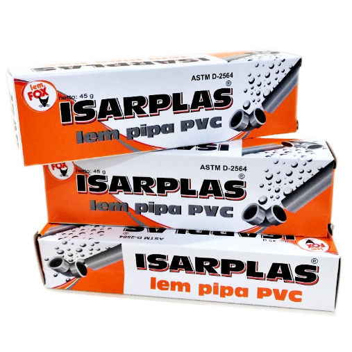 Jual Lem Pipa PVC / Lem Isarplas Tube / Lem Pipa Paralon Merk Fox 40gr ...