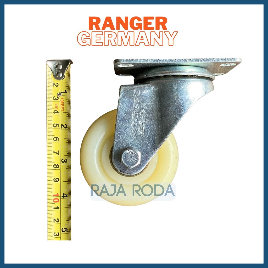 Jual Roda Troli Gepeng Nilon Hidup 3 Inch Castor 3" Nylon Trolley ...