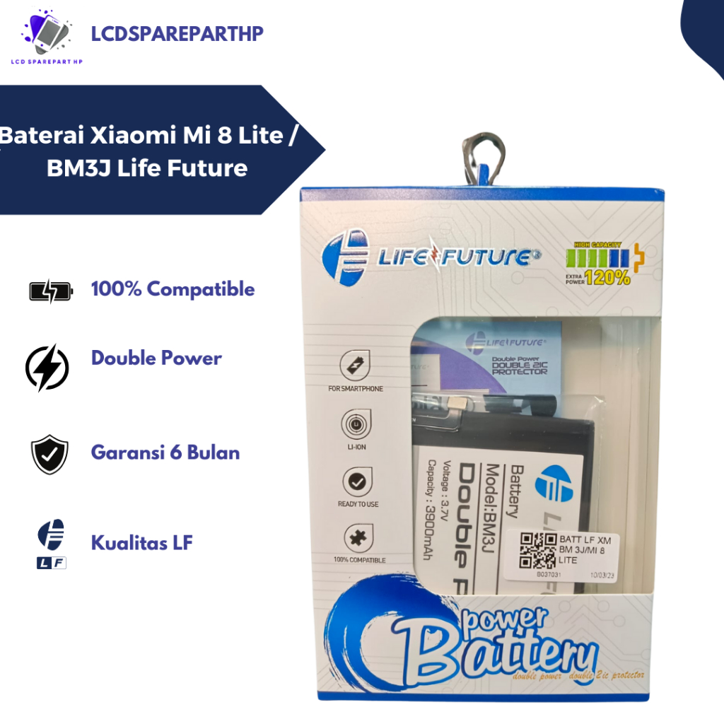 Jual XIAOMI BATERAI LIFE FUTURE BM3J - MI 8 LITE | Shopee Indonesia