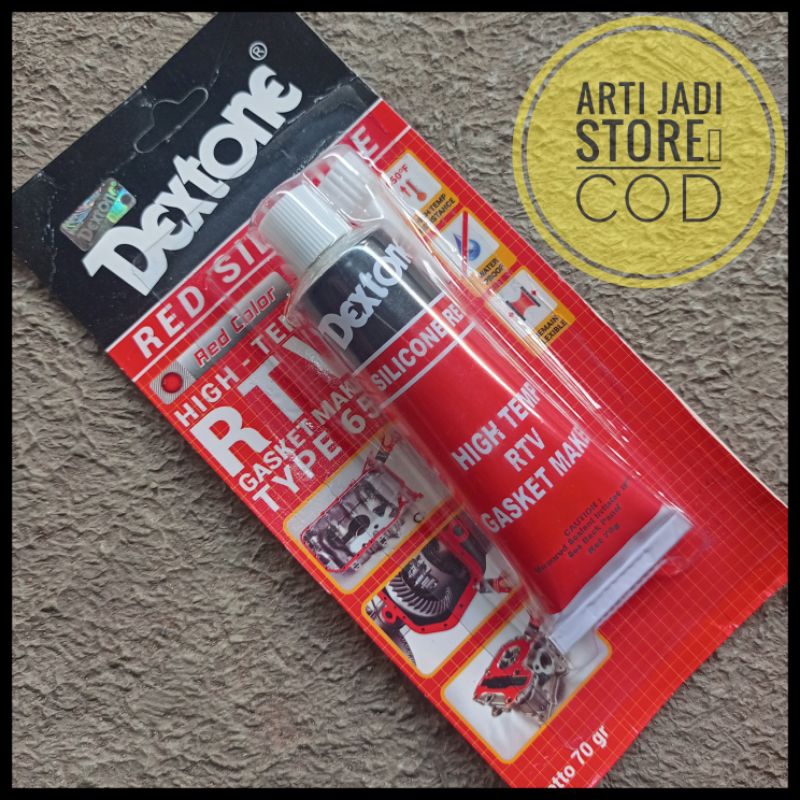 Jual Lem Red RTV Silicone DEXTONE 70gr | Shopee Indonesia