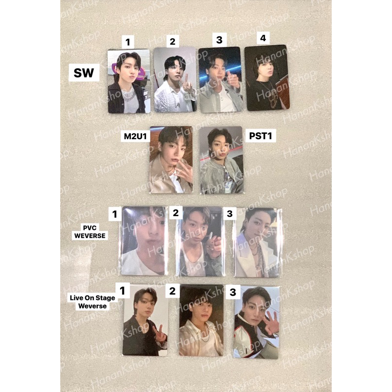 Jual [Ready Stock] Photocard Jungkook Golden Lucky Draw M2U Powerstation PST PVC Weverse ...