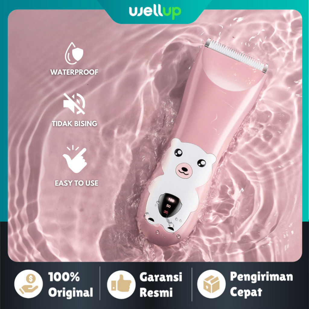 Jual WELLUP Electric Hair Clipper Baby Alat Cukur Rambut Elektrik untuk ...