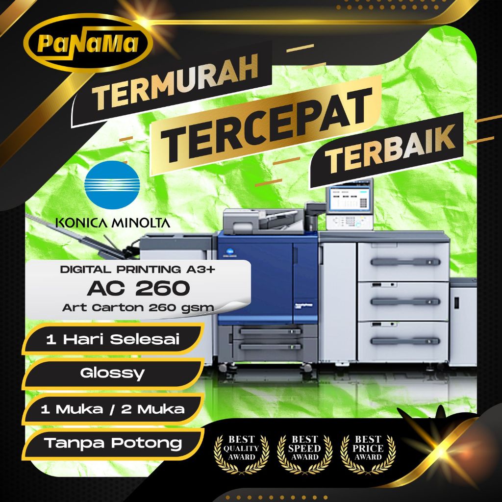 Jual Digital Printing Art Carton, AC 260gr, A3+, Card, Hangtag, POP ...