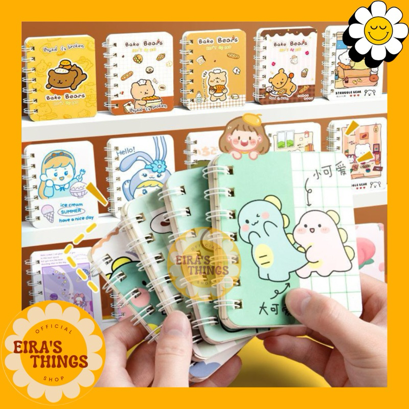 Jual (1PCS) Notebook Ring Karakter Binder A7 / Buku Tulis Catatan Kecil ...