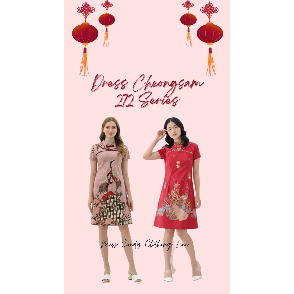 Jual Dress Cheongsam Batik Imlek Sincia Modern 272 JCO BBB | Shopee ...