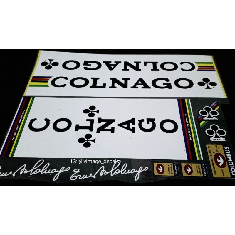 Jual sticker decals replacement Colnago super saronni | Shopee Indonesia