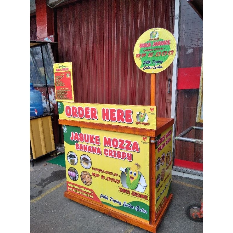 Jual meja lipat / booth portable roda | Shopee Indonesia