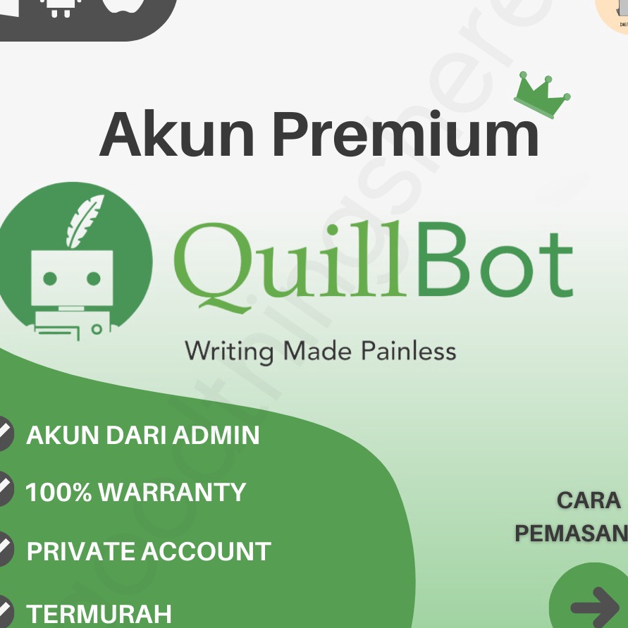 Jual "Belanja dengan Percaya, Rasakan Perbedaan Nyata." AKUN QUILLBOT PREMIUM PRIVATE/SOLO や ...