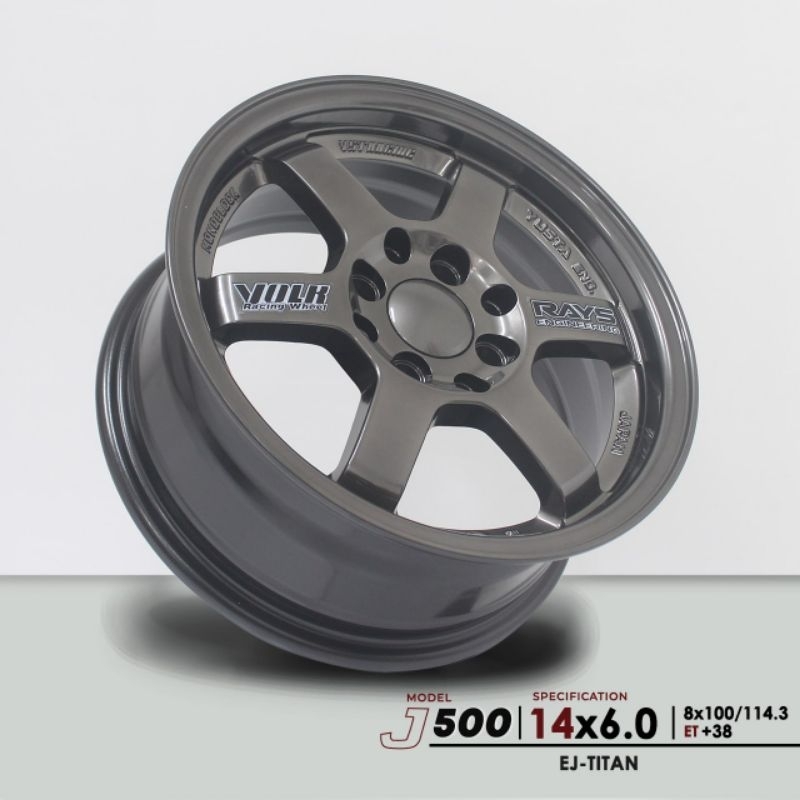 Jual Velg te37 ring 14 lebar 6 et38 pcd 4x100/114 ej titan | Shopee ...