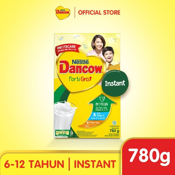 Jual DANCOW FortiGro Susu Bubuk Instant Box 780g | Shopee Indonesia