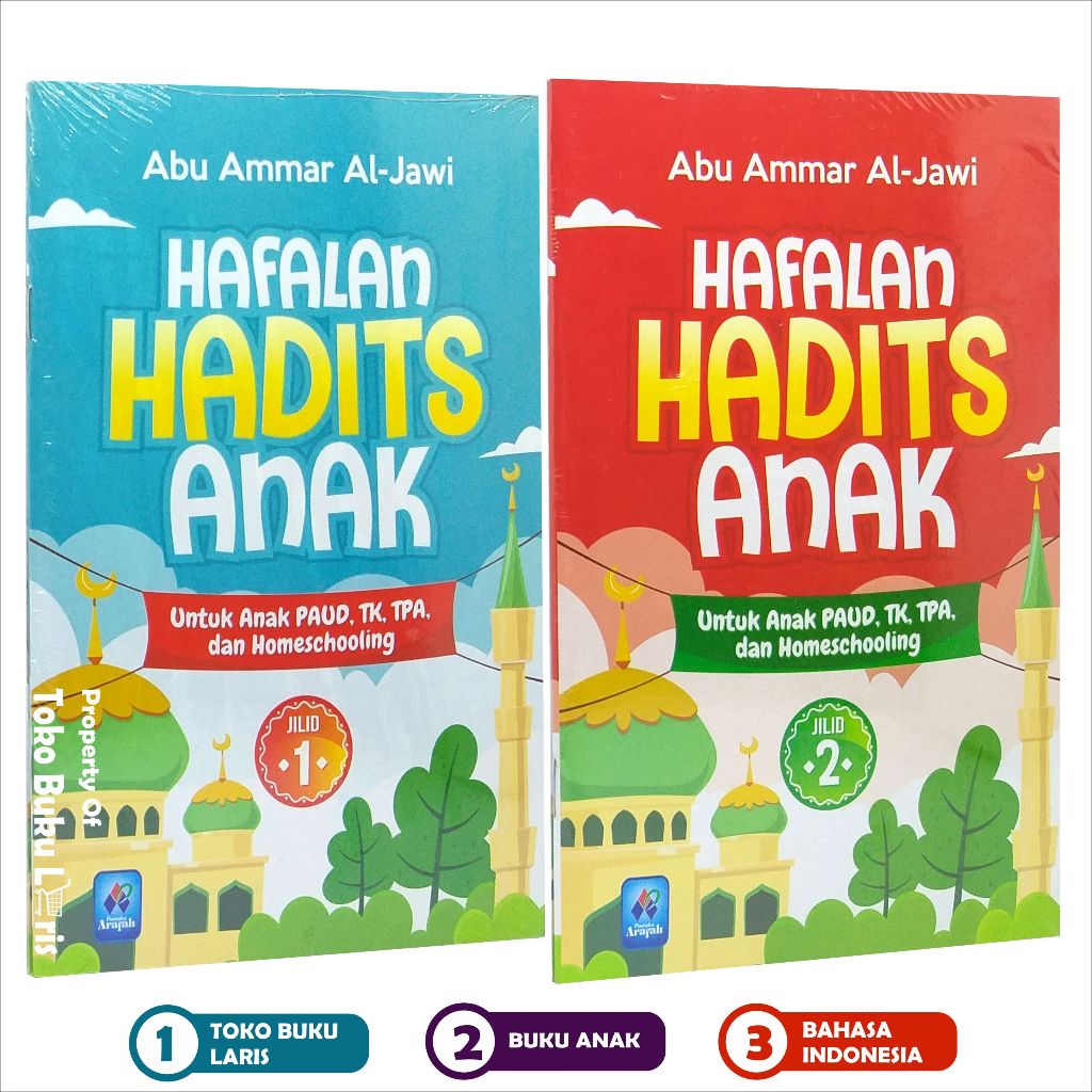Jual Hafalan Hadits Anak Jilid 1 dan 2 Untuk Anak PAUD TK TPA Dan ...